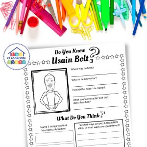 Free Usain Bolt Worksheet - Level-Up Your Worksheets
