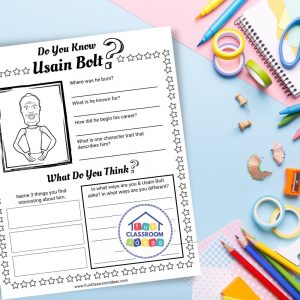 Free Usain Bolt Worksheet - Level-Up Your Worksheets