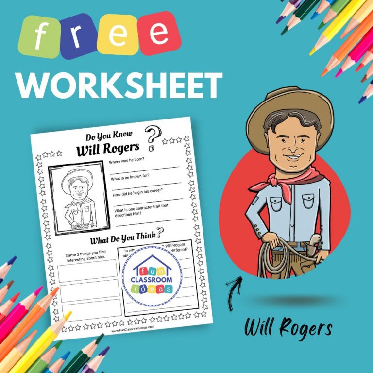 Free Will Rogers Worksheet - Level-Up Your Worksheets