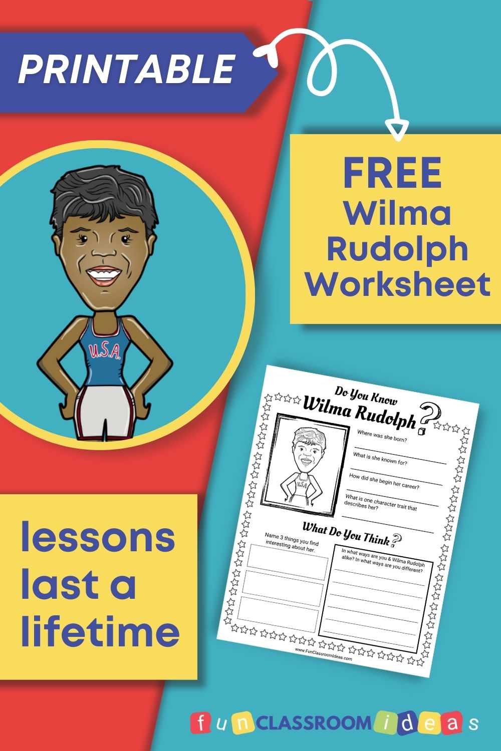 Free Wilma Rudolph Worksheet - Level-Up Your Worksheets
