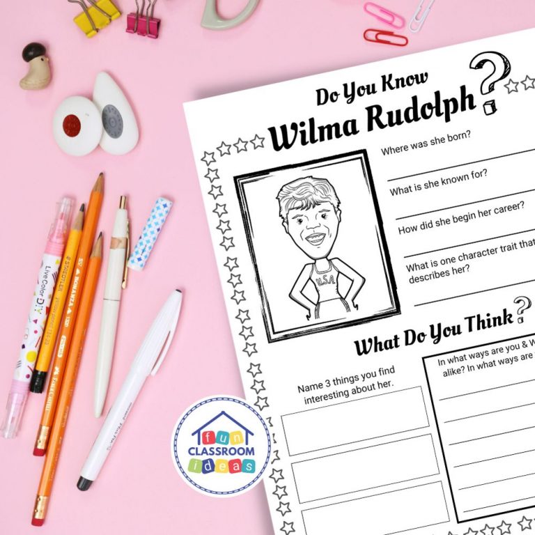 Free Wilma Rudolph Worksheet - Level-Up Your Worksheets