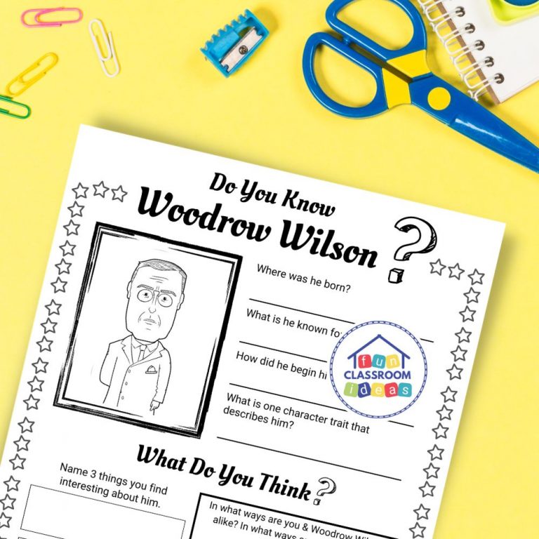 Free Woodrow Wilson Worksheet - Level-Up Your Worksheets