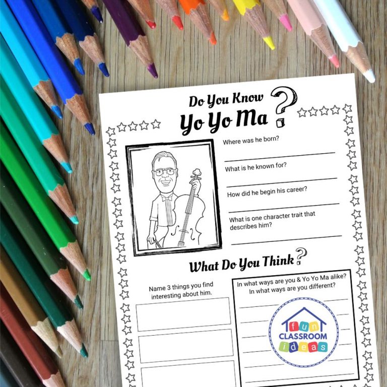Free Yo Yo Ma Worksheet - Level-Up Your Worksheets