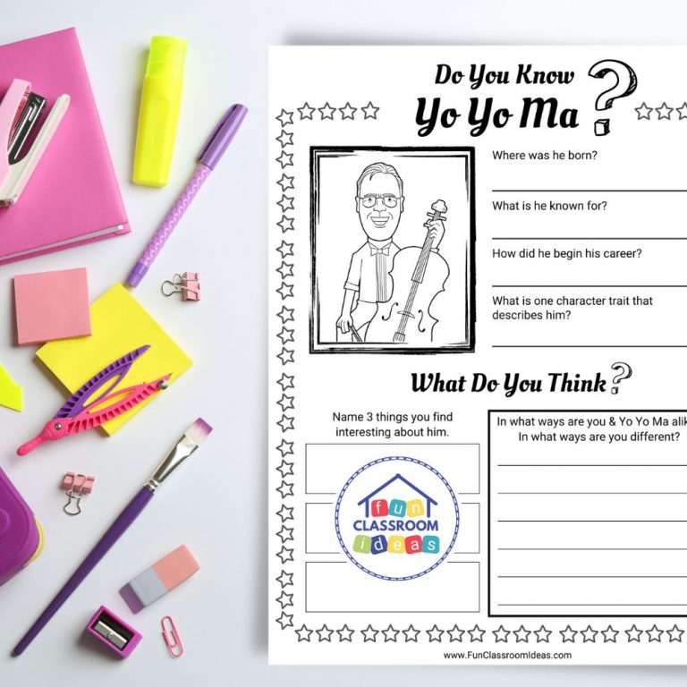 Free Yo Yo Ma Worksheet - Level-Up Your Worksheets