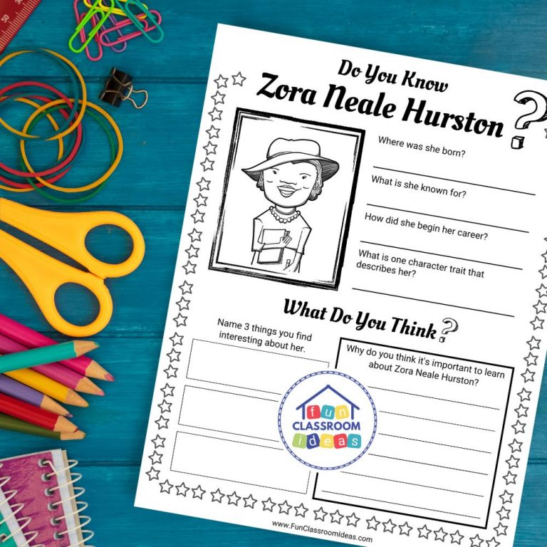 Free Zora Neale Hurston Worksheet - Level-Up Your Worksheets