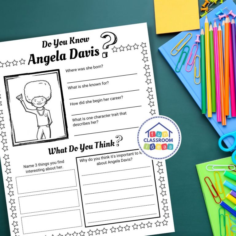 Free Angela Davis Worksheet - Level-Up Your Worksheets