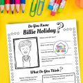 Free Billie Holiday Worksheet - Level-Up Your Worksheets