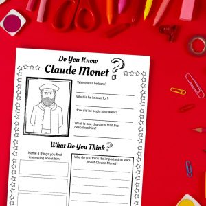 Free Claude Monet Worksheet - Level-Up Your Worksheets
