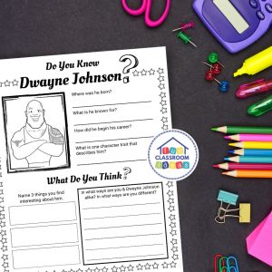Free Dwayne Johnson Worksheet - Level-Up Your Worksheets