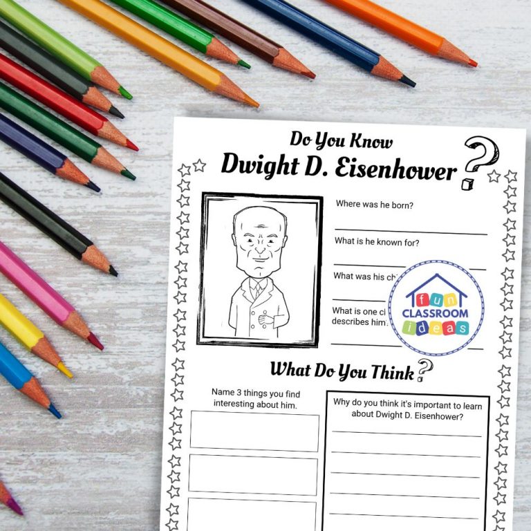Free Dwight Eisenhower Worksheet - Level-Up Your Worksheets