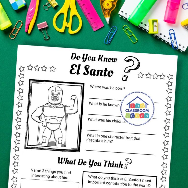 Free El Santo Worksheet - Level-Up Your Worksheets