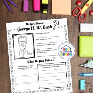 Free George H. W. Bush Worksheet - Level-Up Your Worksheets