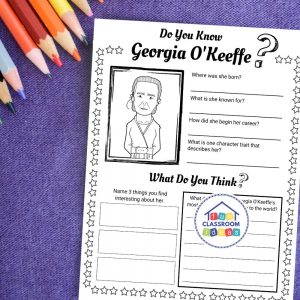 Free Georgia O'Keeffe Worksheet - Level-Up Your Worksheets
