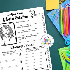 Free Gloria Estefan Worksheet - Level-Up Your Worksheets