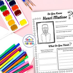 Free Henri Matisse Worksheet - Level-Up Your Worksheets