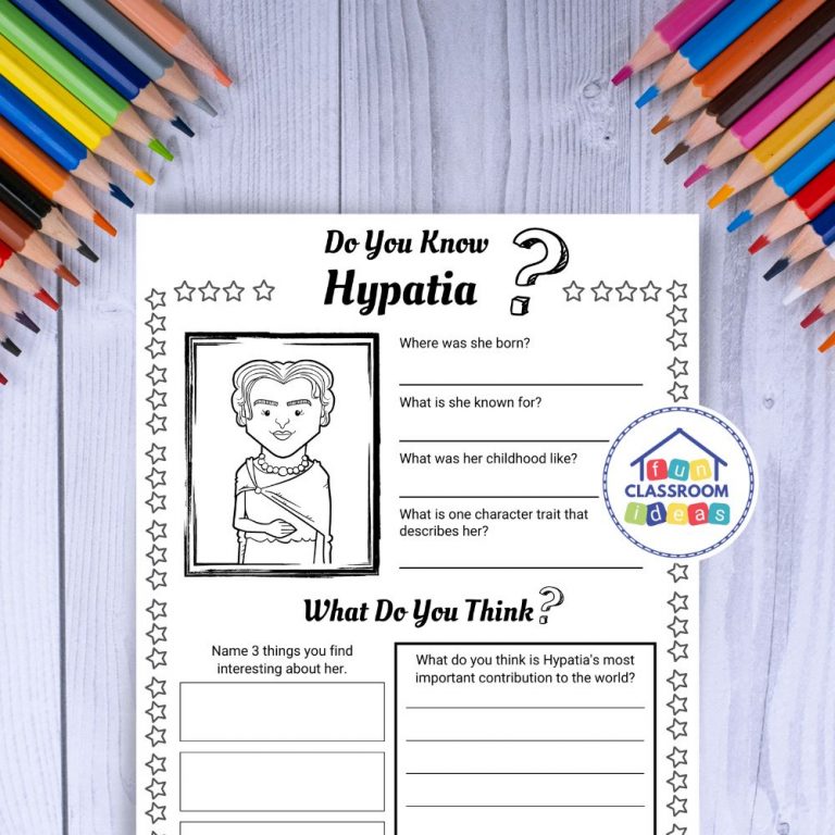 Free Hypatia Worksheet - Level-Up Your Worksheets