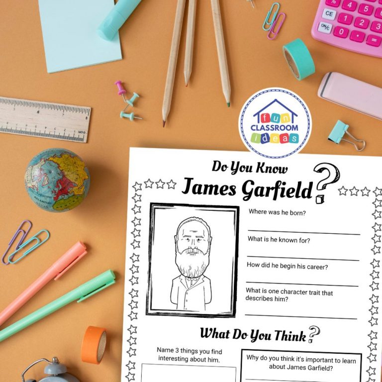 Free James Garfield Worksheet - Level-Up Your Worksheets