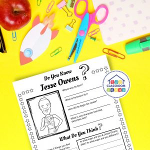 Free Jesse Owens Worksheet - Level-Up Your Worksheets