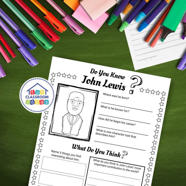 Free John Lewis Worksheet - Level-Up Your Worksheets