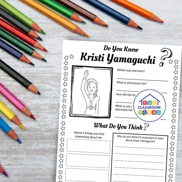 Free Kristi Yamaguchi Worksheet - Level-Up Your Worksheets