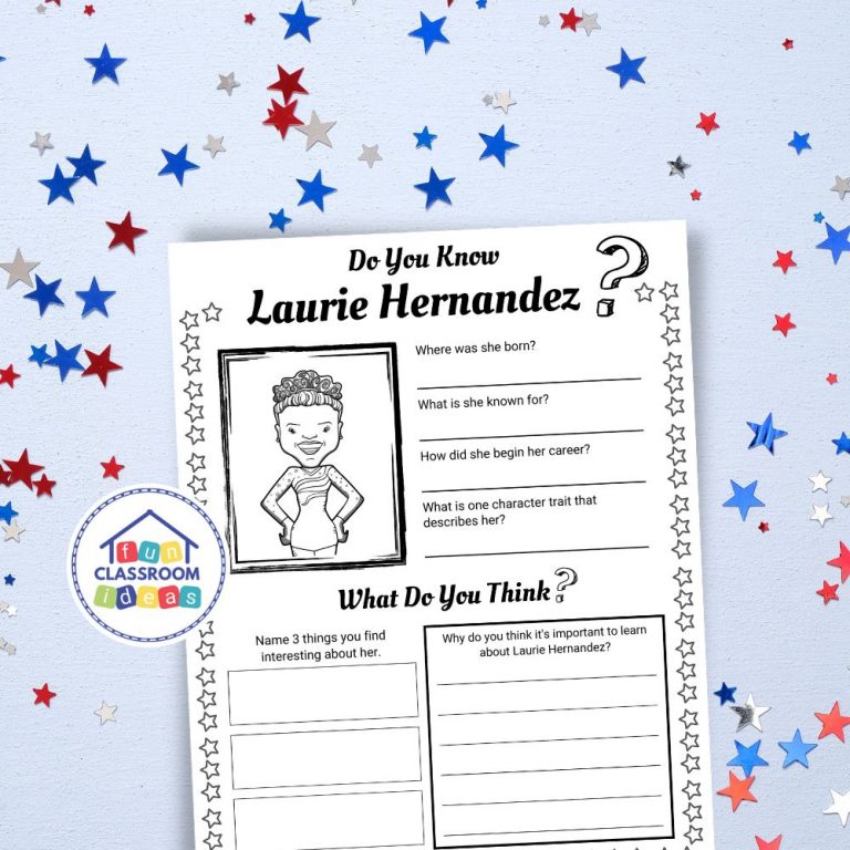 Free Laurie Hernandez Worksheet - Level-Up Your Worksheets