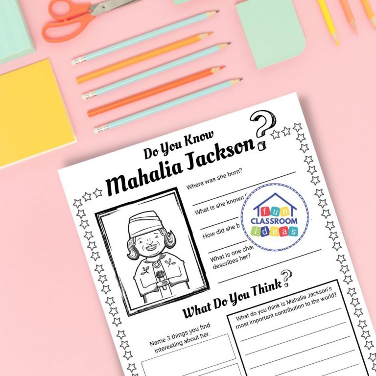 Free Mahalia Jackson Worksheet - Level-Up Your Worksheets
