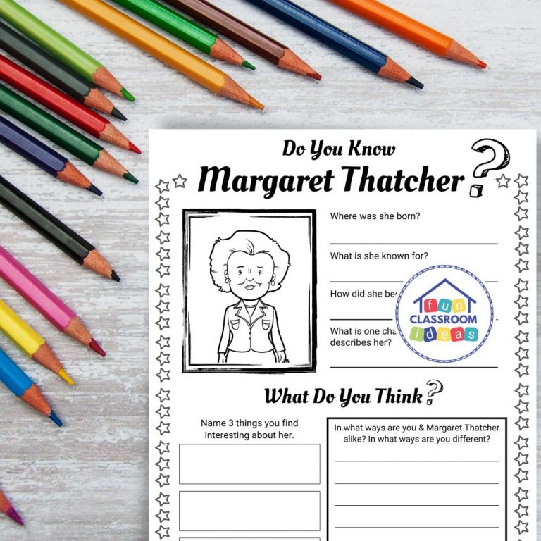 Free Margaret Thatcher Worksheet - Level-Up Your Worksheets