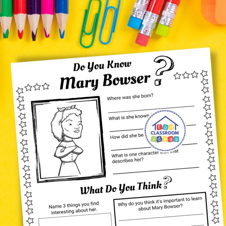 Free Mary Bowser Worksheet - Level-Up Your Worksheets