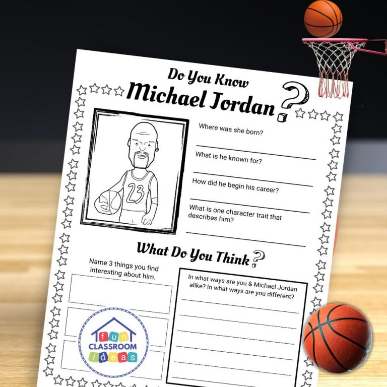 Free Michael Jordan Worksheet - Level-Up Your Worksheets