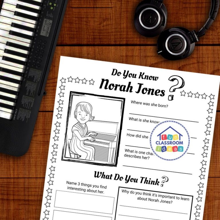 Free Norah Jones Worksheet - Level-Up Your Worksheets