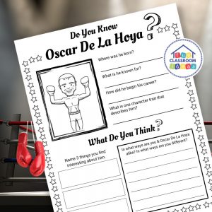 Free Oscar De La Hoya Worksheet - Level-Up Your Worksheets