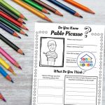 Free Pablo Picasso Worksheet - Level-Up Your Worksheets