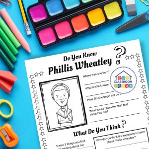 Free Phillis Wheatley Worksheet - Level-Up Your Worksheets