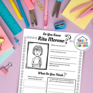 Free Rita Moreno Worksheet - Level-Up Your Worksheets