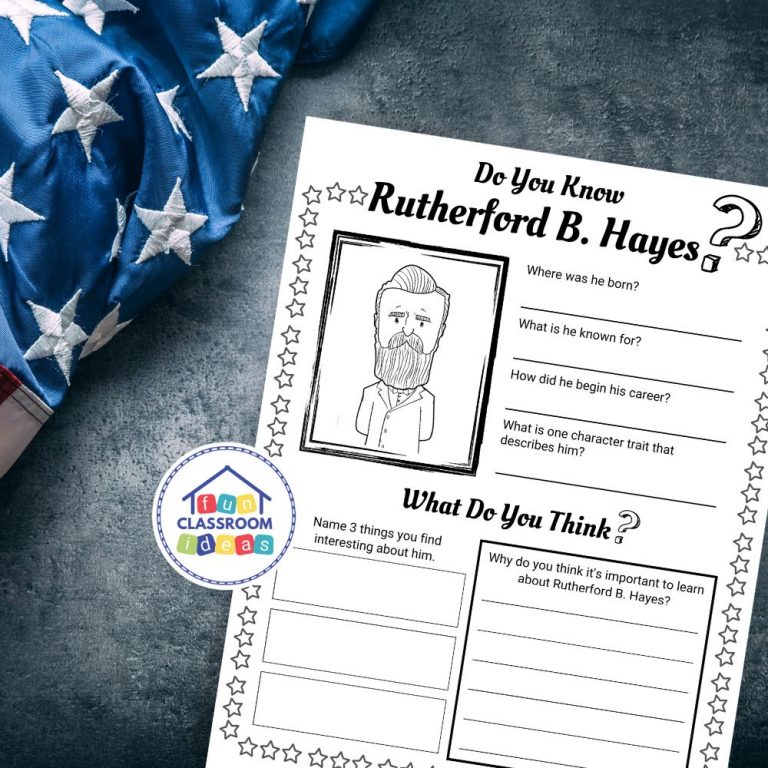Free Rutherford B. Hayes Worksheet - Level-Up Your Worksheets