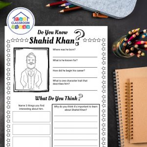 Free Shahid Khan Worksheet - Level-Up Your Worksheets