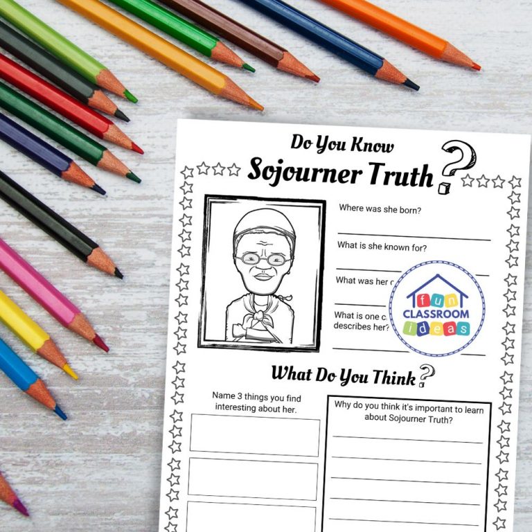 Free Sojourner Truth Worksheet - Level-Up Your Worksheets