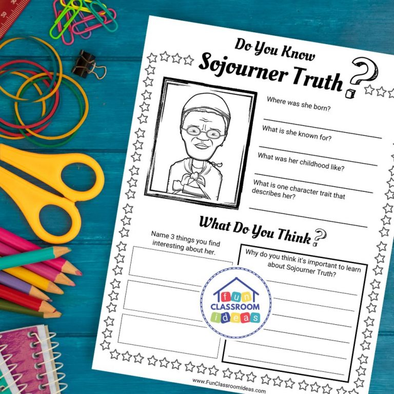 Free Sojourner Truth Worksheet - Level-Up Your Worksheets