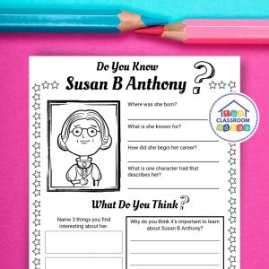 Free Susan B Anthony Worksheet - Level-Up Your Worksheets
