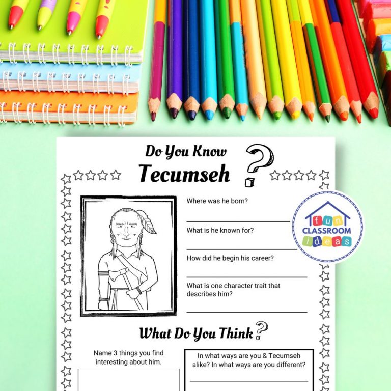 Free Tecumseh Worksheet - Level-Up Your Worksheets