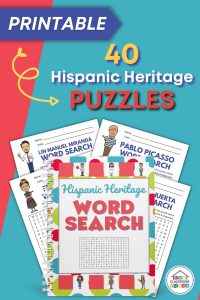 Hispanic Heritage Word Search - 40 Printable Puzzles With Answer Keys